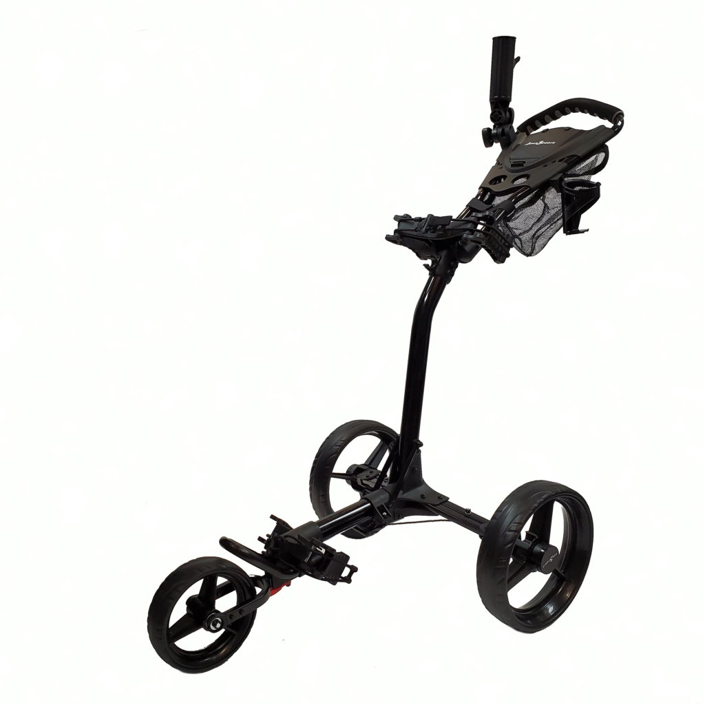ParSports 8300B Swivel Wheel Push Cart -Black Frame / Red Rims ...