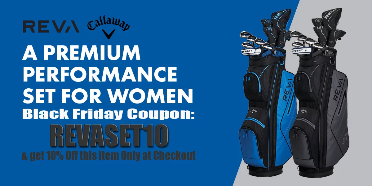 REVA Banner - Riverside Golf - Golf Clubs - Golf Bags - Golfing Equipment