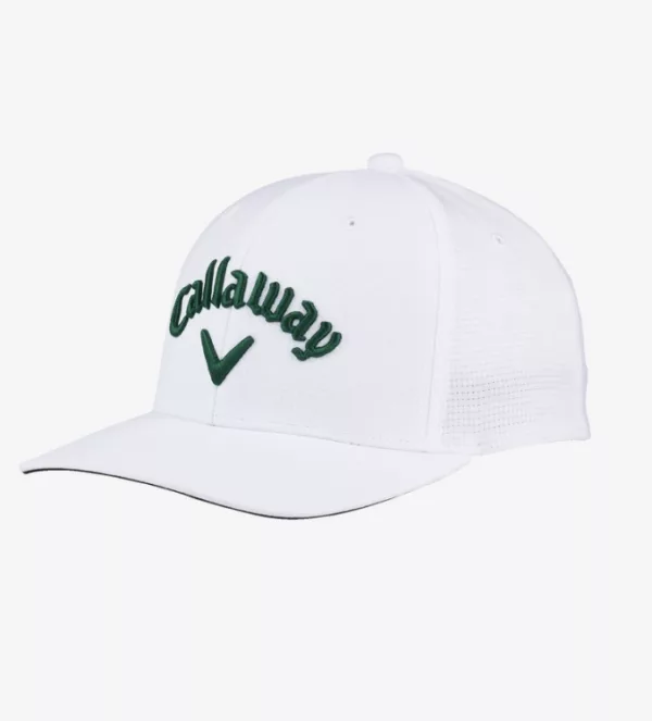 Callaway Performance Pro Hat | White / Green - Riverside Golf