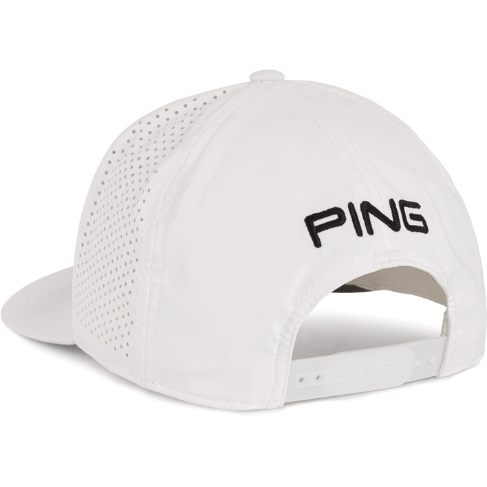 Ping Tour Vented Delta Snapback | White - Riverside Golf