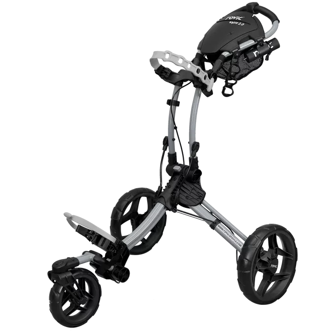 Rovic RV1S 2.0 Golf Push Cart by Clicgear | Silver - Riverside Golf Centers