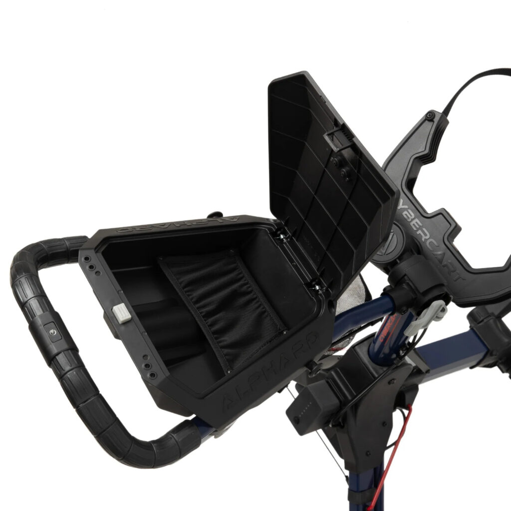 Alphard Cybercart Golf Caddy | Black / Yellow - Riverside Golf - Golf ...
