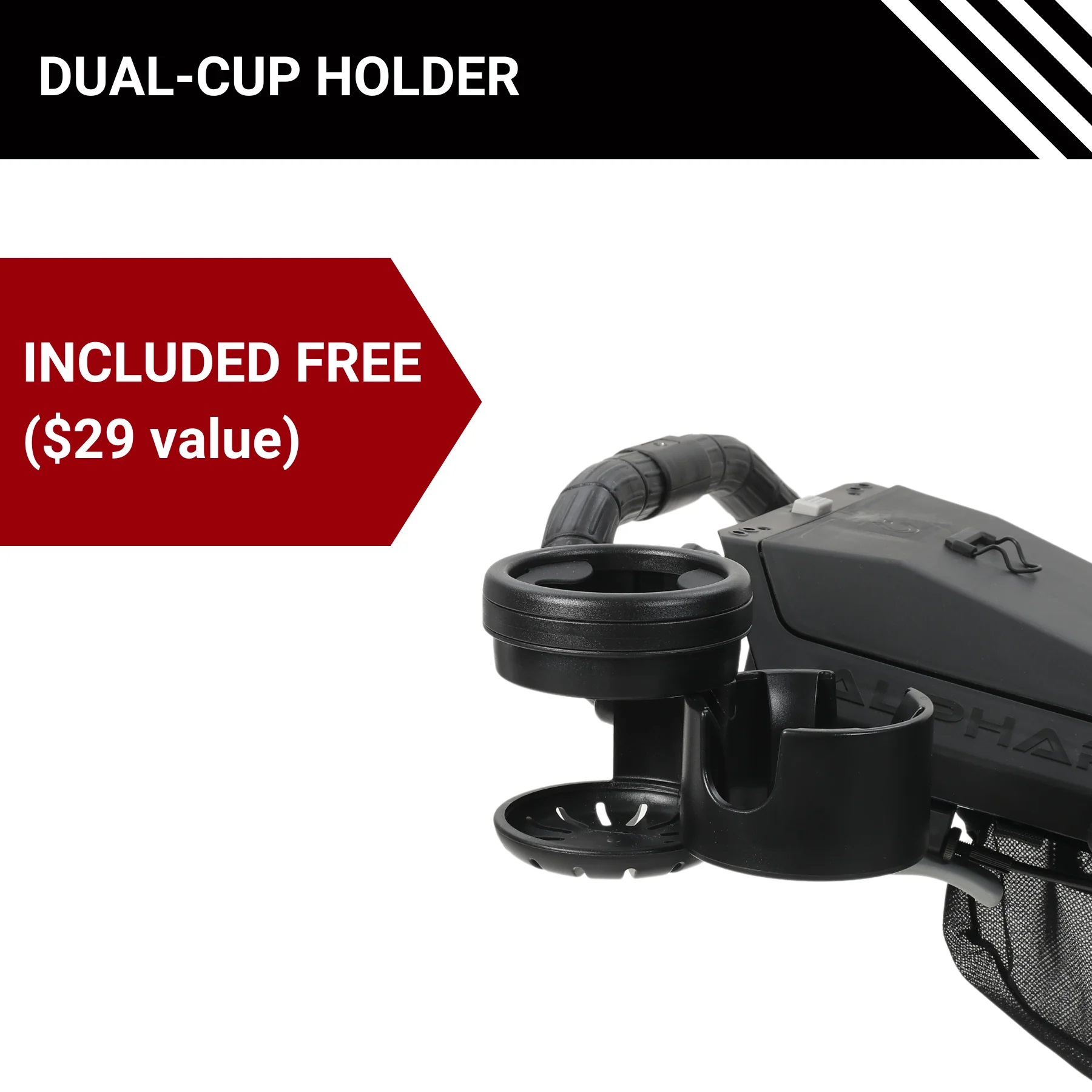 Alphard Cybercart Golf Caddy | Black / Yellow - Riverside Golf - Golf ...