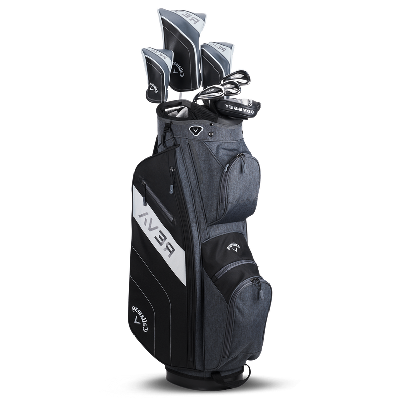 Callaway Women's REVA 8-Piece Cart Bag Complete Set | Black - LEFT HAND - Standard Length ...