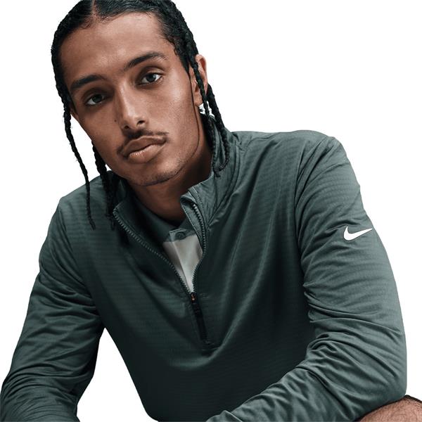 Nike Men's Dri-FIT Victory Half-Zip Golf Top | Vintage Green / Pale ...