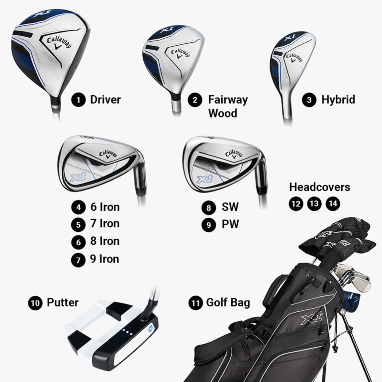 Callaway XT 11Pc Teen Set | Black - Height 58" to 69" (2026 ...